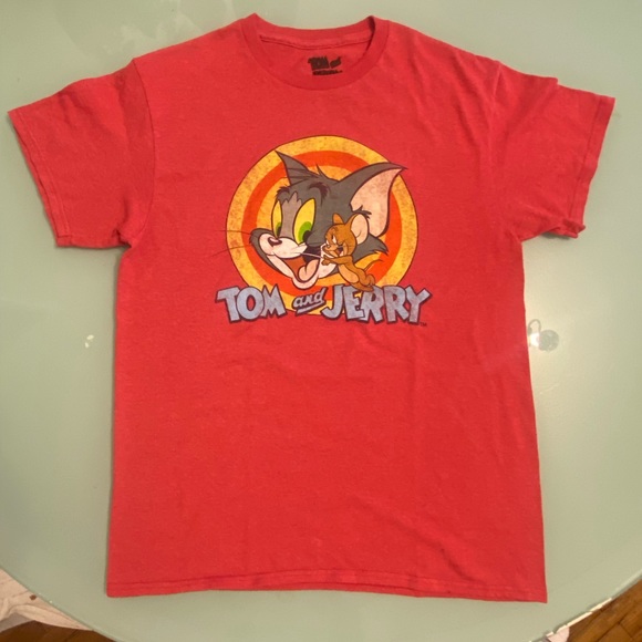 Warner Bros. | Shirts | Tom Jerry Red Medium Tshirt | Poshmark
